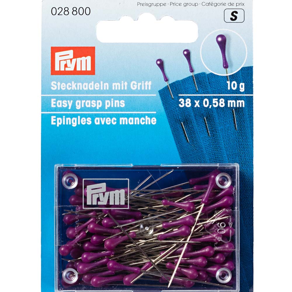 Prym 028800 Easy Grasp Pins – The Fabric Boutique